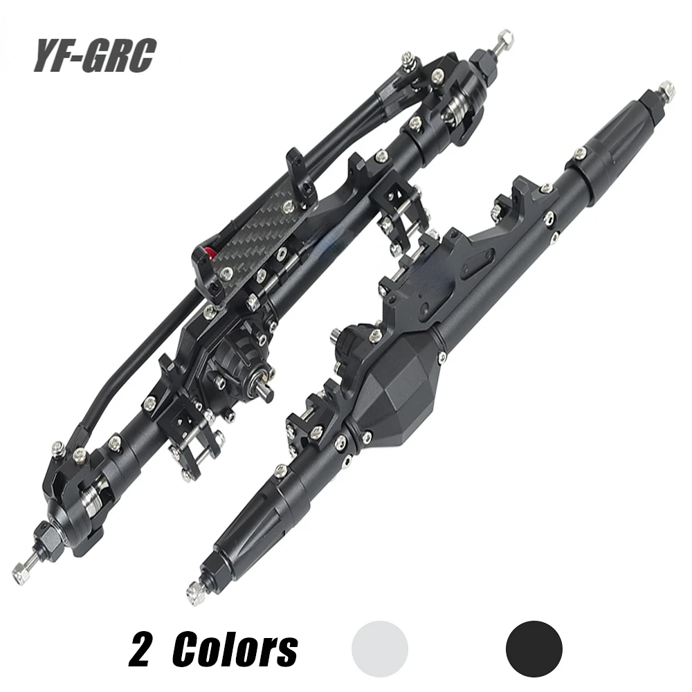 1/10 Diamond-shaped Metal Complete Front Rear Axle For Rc Crawler Rock ...