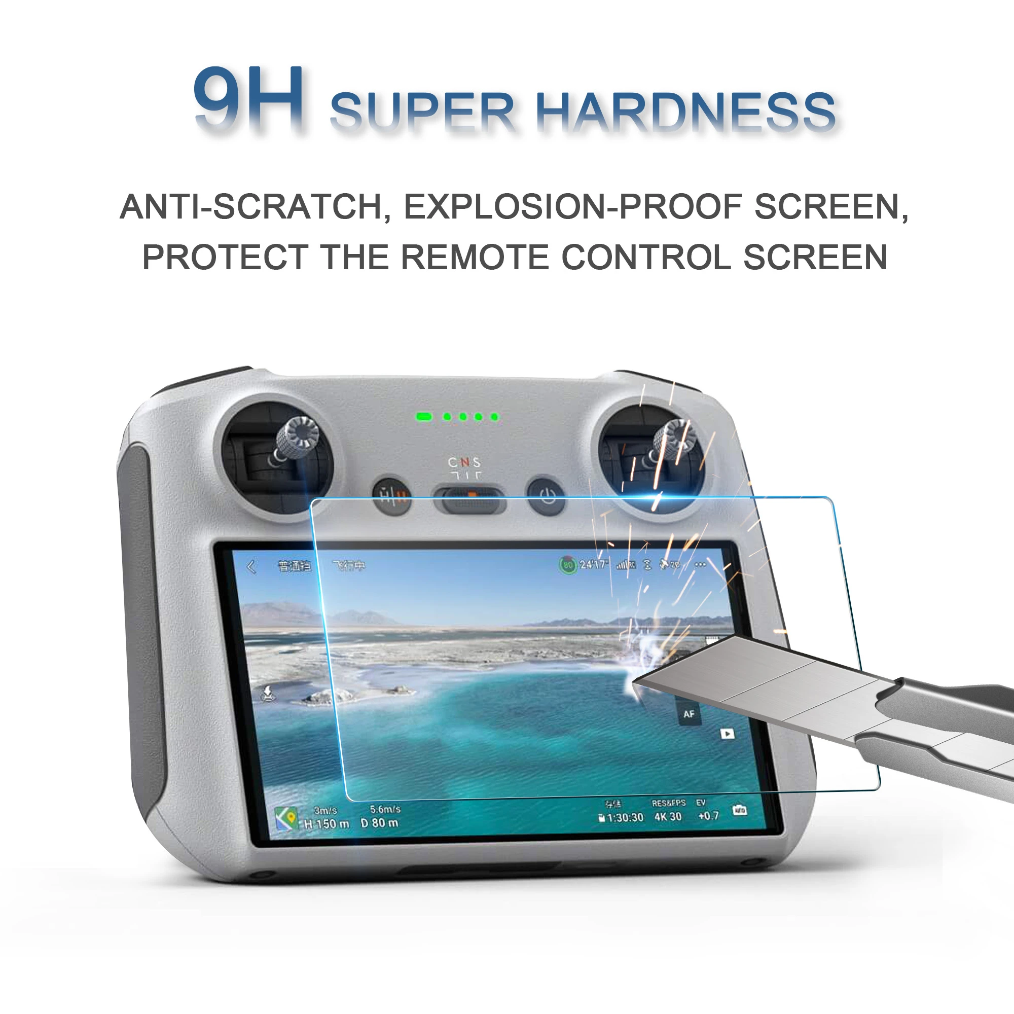 2pcs Film Dji Mini 3 Pro Remote Controller Tempered Glass Scratchproof ...