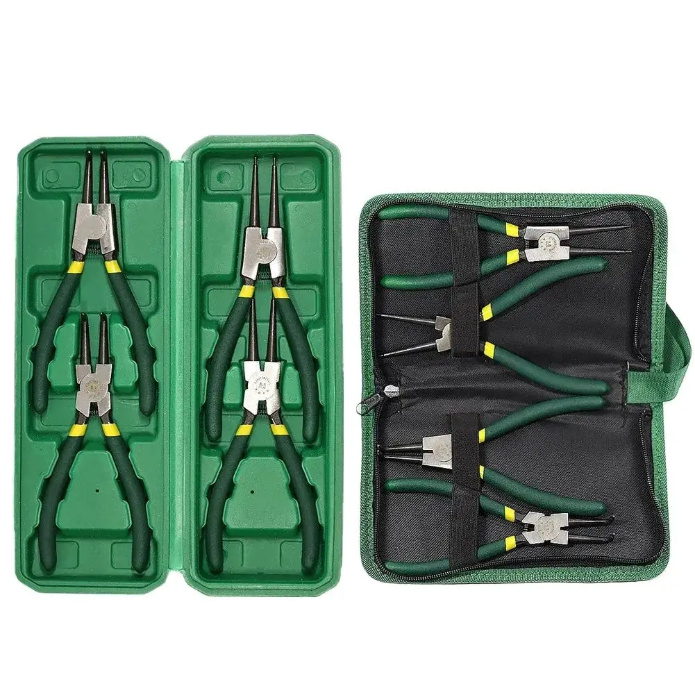 4Pcs-Circlip-Plier-Set-7-Long-Nose-Plier-Staight-Bent-Plier-Inner-Outer ...