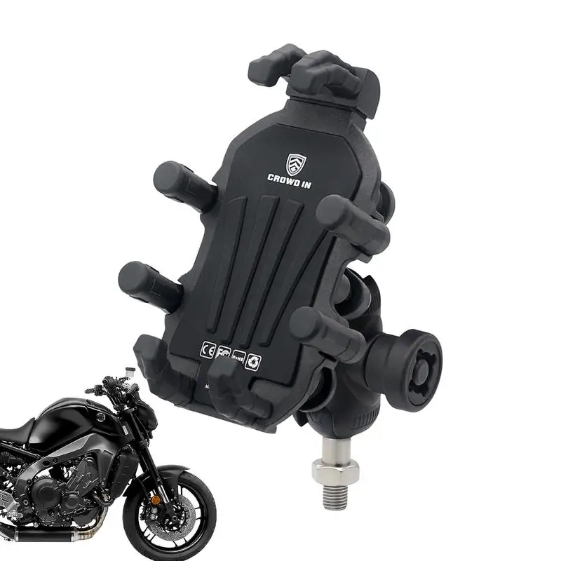 Fork-Stem-Phone-Mount-For-Motorcycle-Anti-Theft-Ball-Cellphones-Holder ...