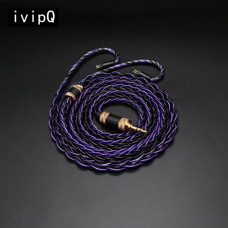 IvipQ-02 DIY 플래그십 하이파이 이어폰 IEM 업그레이드 케이블, AKG MK4 IEM용 다중 요소 도체, MMCX ...