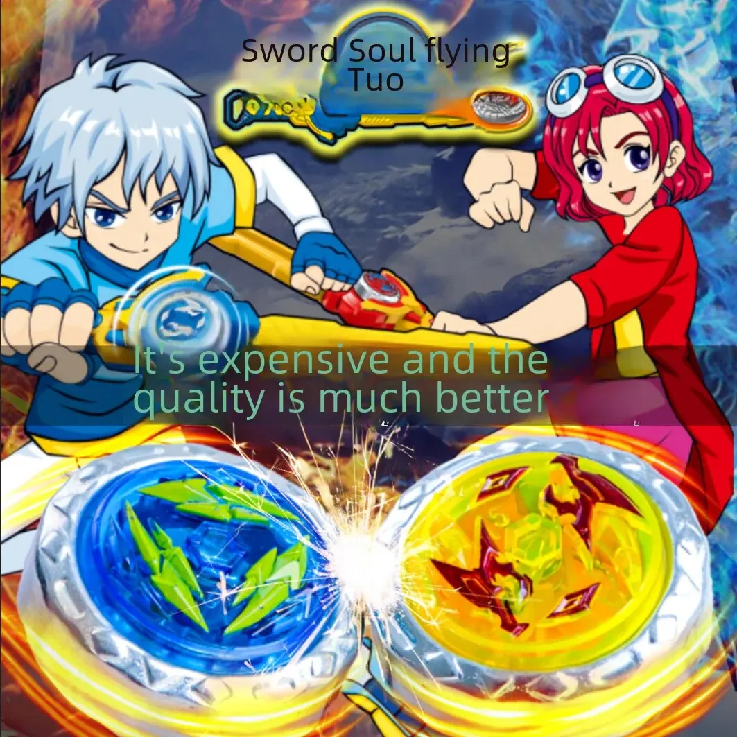 Kids-Spinning-Top-Gun-Toy-Magic-Sword-Rotating-Fight-Action-For-Boys ...