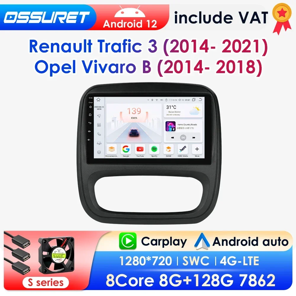 7862-Carplay-Android-Auto-Radio-For-Renault-Trafic-3-2014-2021-For-Opel ...