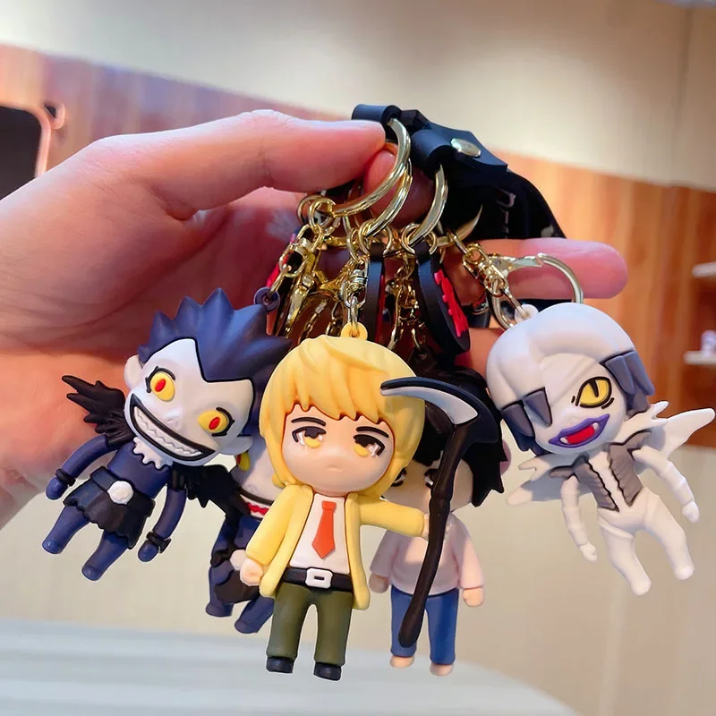 Death-Note-Keychain-Anime-L-Ryuuku-Ryuk-Key-Rings-3D-Doll-Figure-Key ...