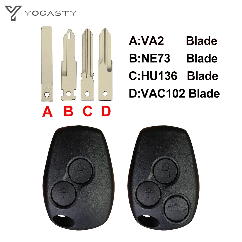 YOCASTY-Remote-Key-Shell-Case-For-Renault-Clio-Modus-Kangoo-Master ...