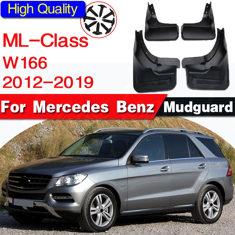 FOR-Benz-M-class-ML-W166-ML300-ML350-ML320-ML400-Mud-flaps-Mudguard ...