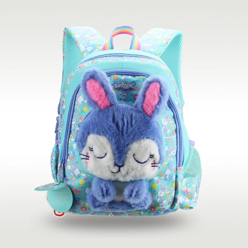 Australia-Smiggle-Schoolbag-Children-s-Shoulder-Backpack-Blue-Rabbit ...