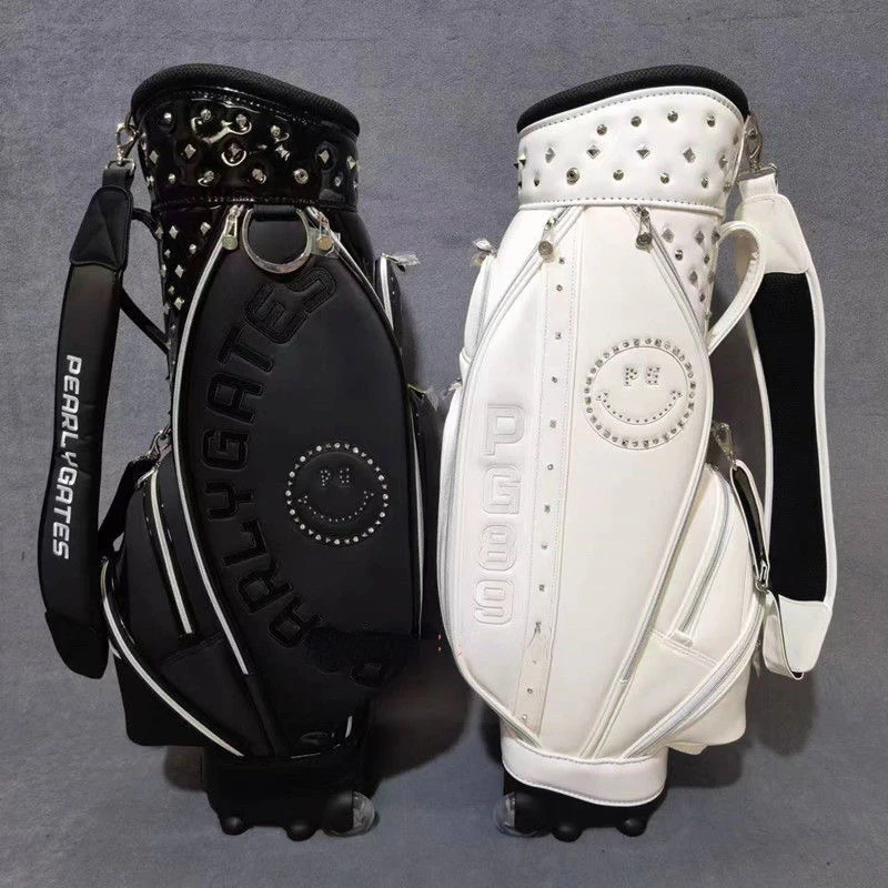 PEARLY-GATES-Golf-Bag-PEARLYGATES-Caddy-Package-with-Wheels-Trolley ...
