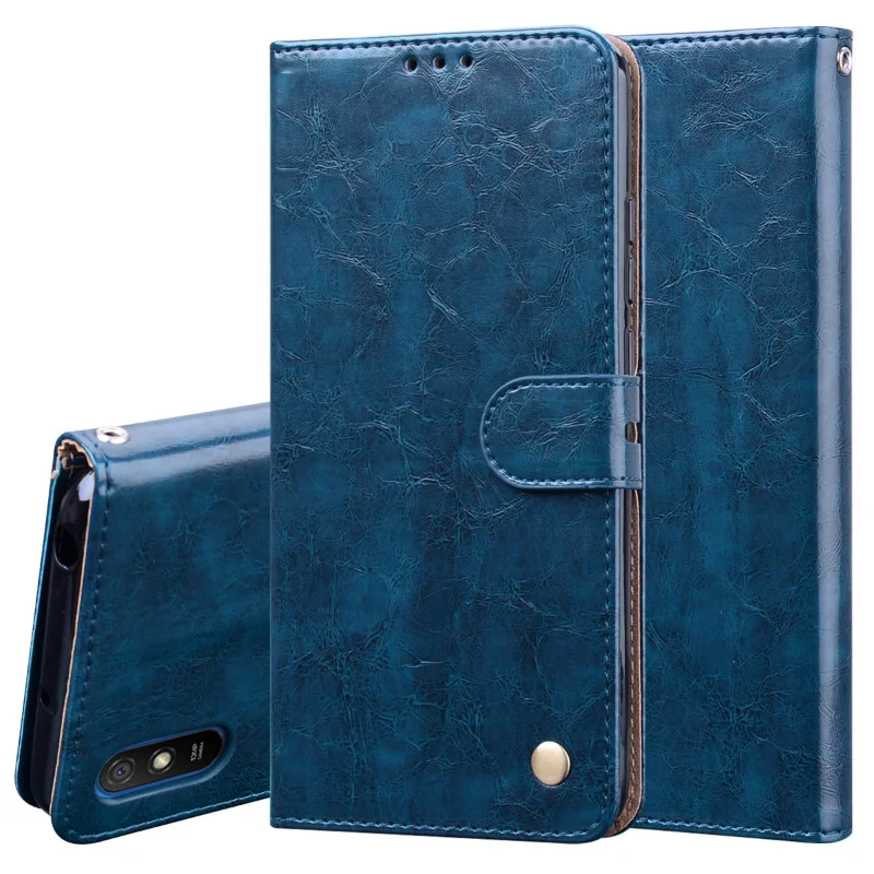 Leather Wallet Flip Case For Xiaomi Redmi 9A Case Card Holder Magnetic ...