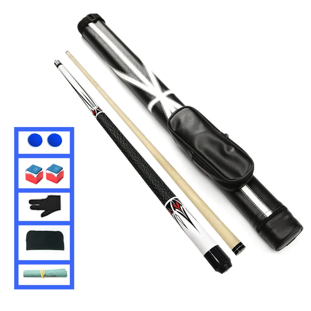 Billiards-Maple-Pool-Cue-Stick-1-2-With-12-13mm-Cue-Tip-For-Nine-ball ...