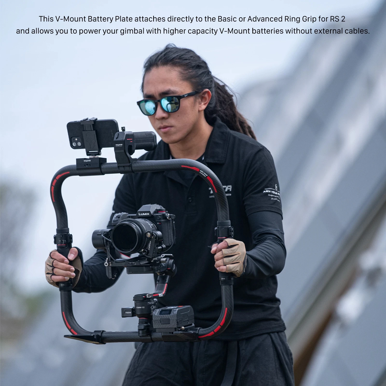 TILTA TGA-PRG2 Anel Avançado Grip Para RS 2/RSC 2 Ronin RS2 Tiro Anel ...