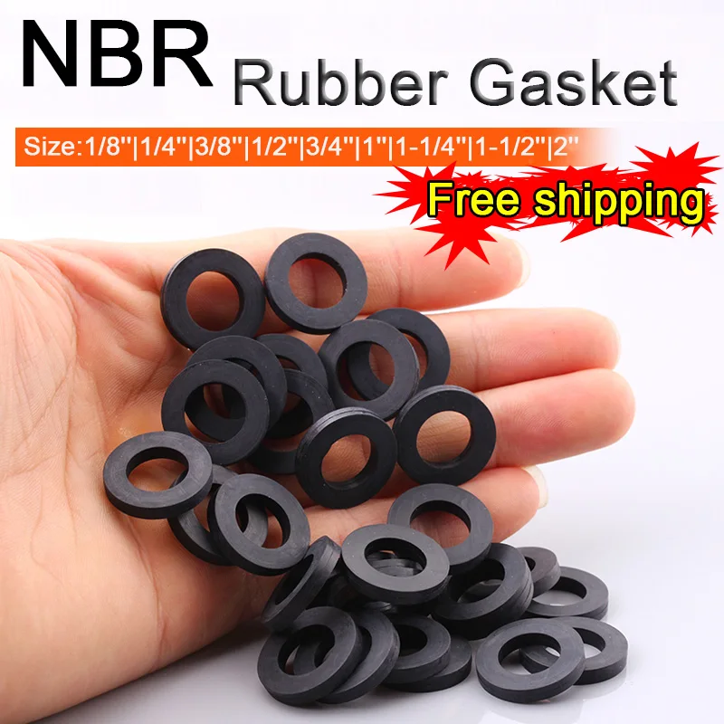 Rubber Grommet Flat Rubber Ring NBR Sealing Gaskets Plumbing Washers ...