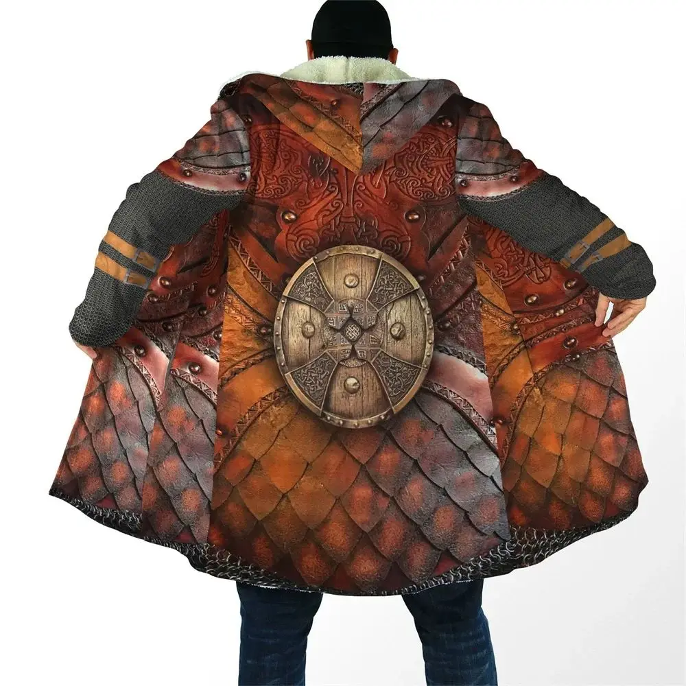 MSIEESO-Winter-Men-Hooded-Cloak-Viking-Armor-Tattoo-Pattern-3D-Printed ...