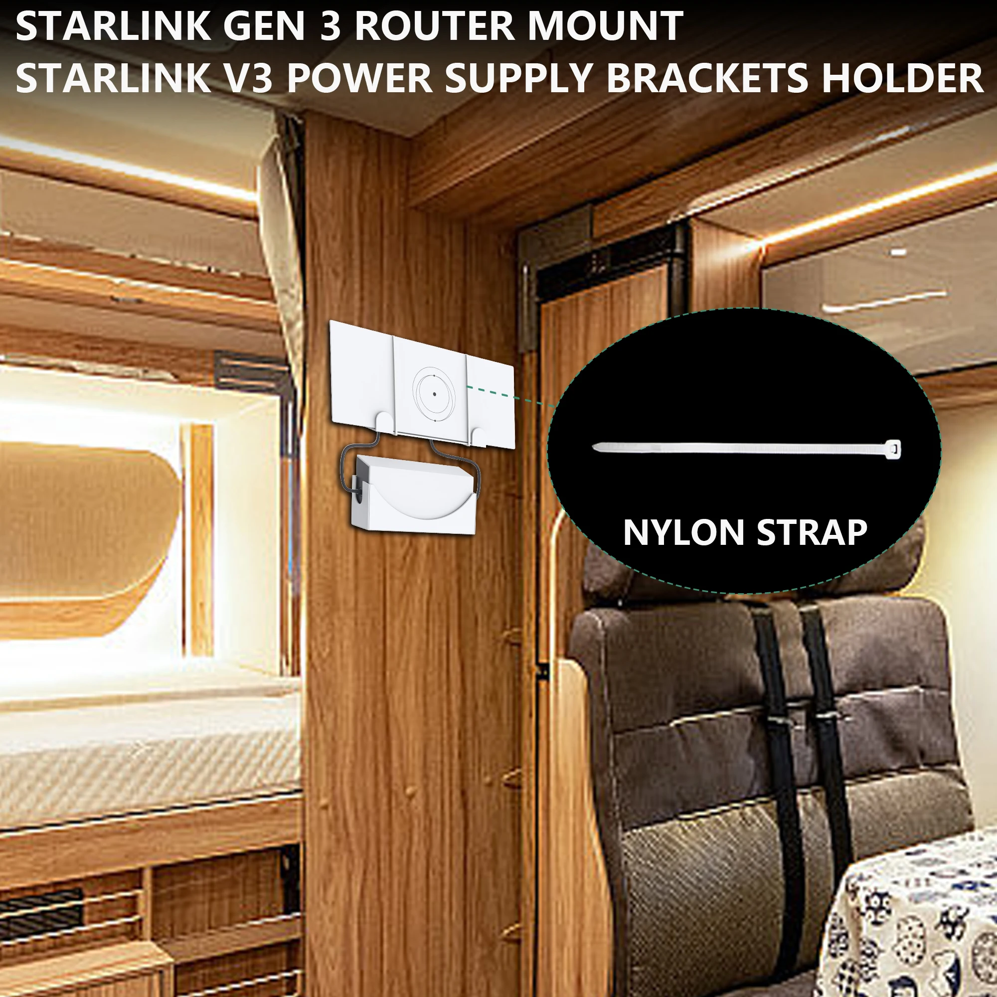 Starlink Standard Kit All-in-One Metal Router & Power Supply Wall Mount ...