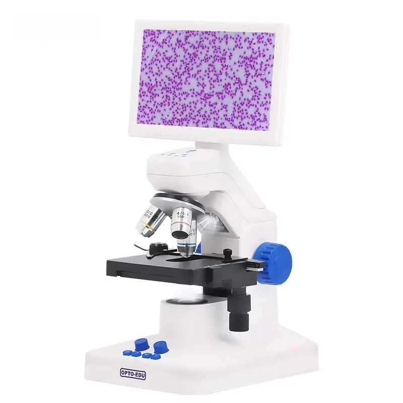 OPTO-EDU A33.5130 8.0M 7" LCD Student Biological Digital Microscope LED ...