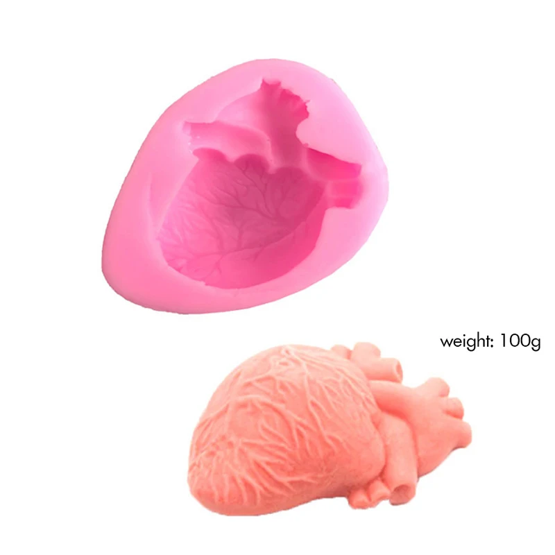 3D-Human-Heart-Mold-Fondant-Silicone-Cake-Chocolate-Mold-Resin-Clay ...