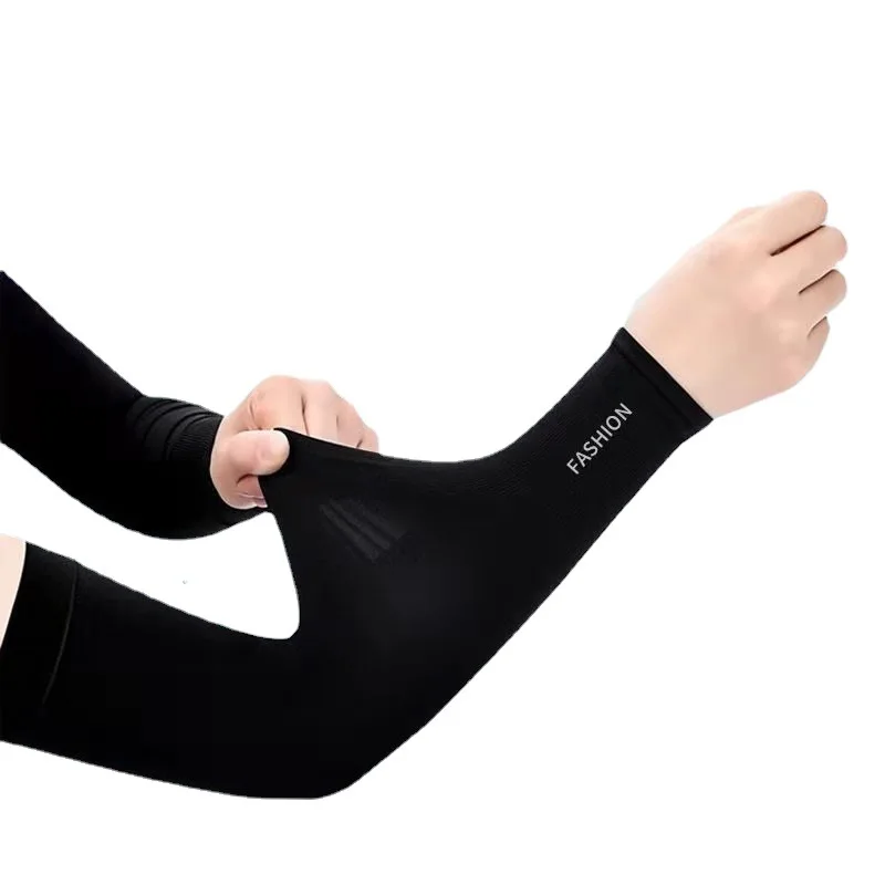 Ice Silk Sports Arm Sleeves Cycling Sun UV Protection Ultraviolet proof ...