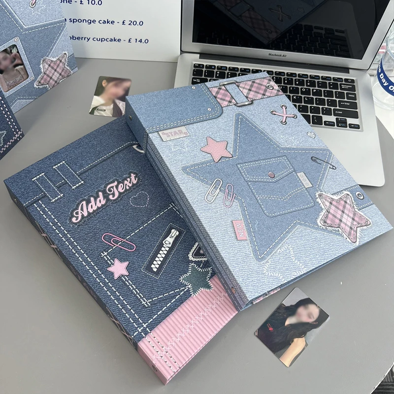 Korean-Denim-Style-A4-A5-Kpop-Photocard-Binder-Cover-Kpop-Photo-Album ...