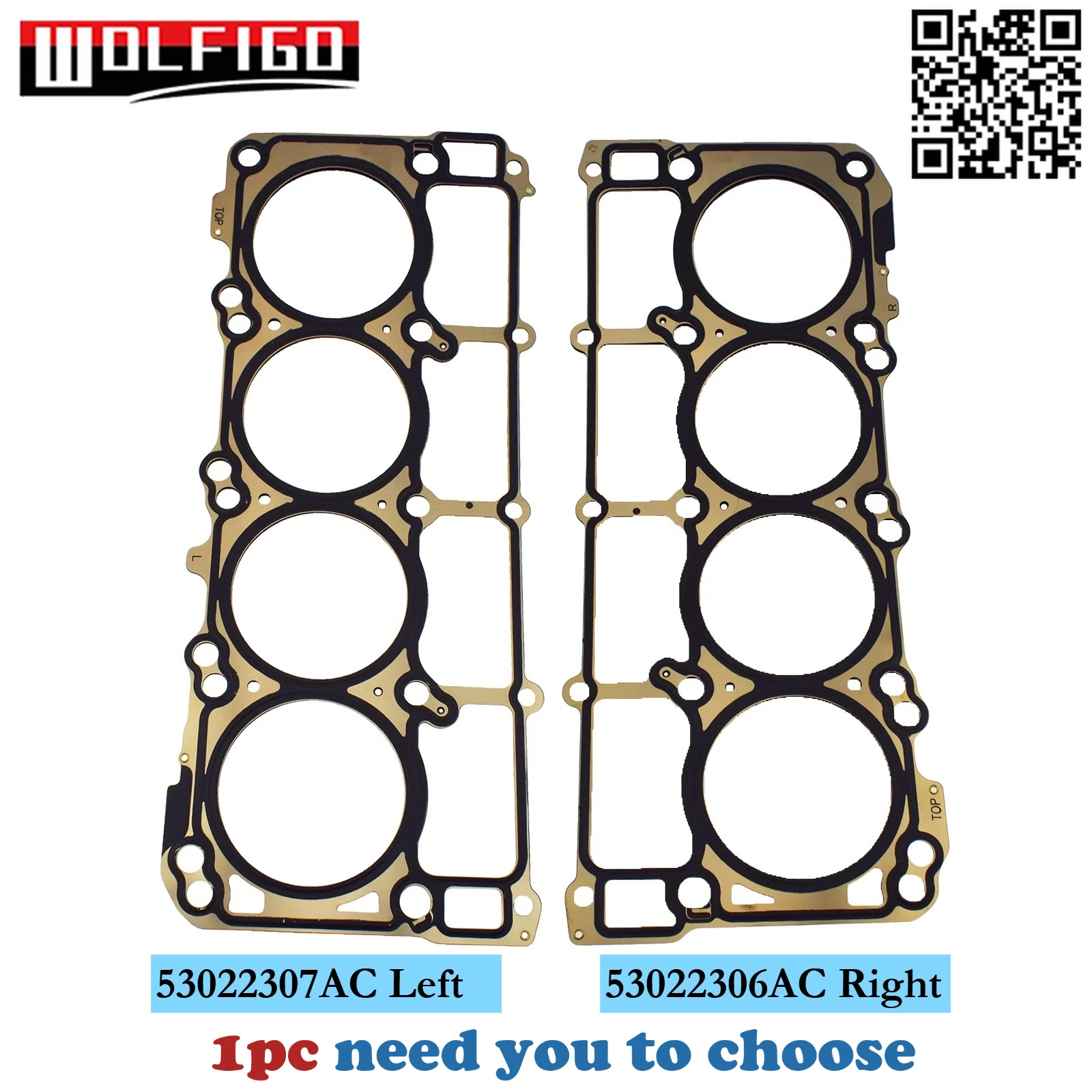 MLS Cylinder Head Gaskets Left / Right for Chrysler 300 Dodge ...