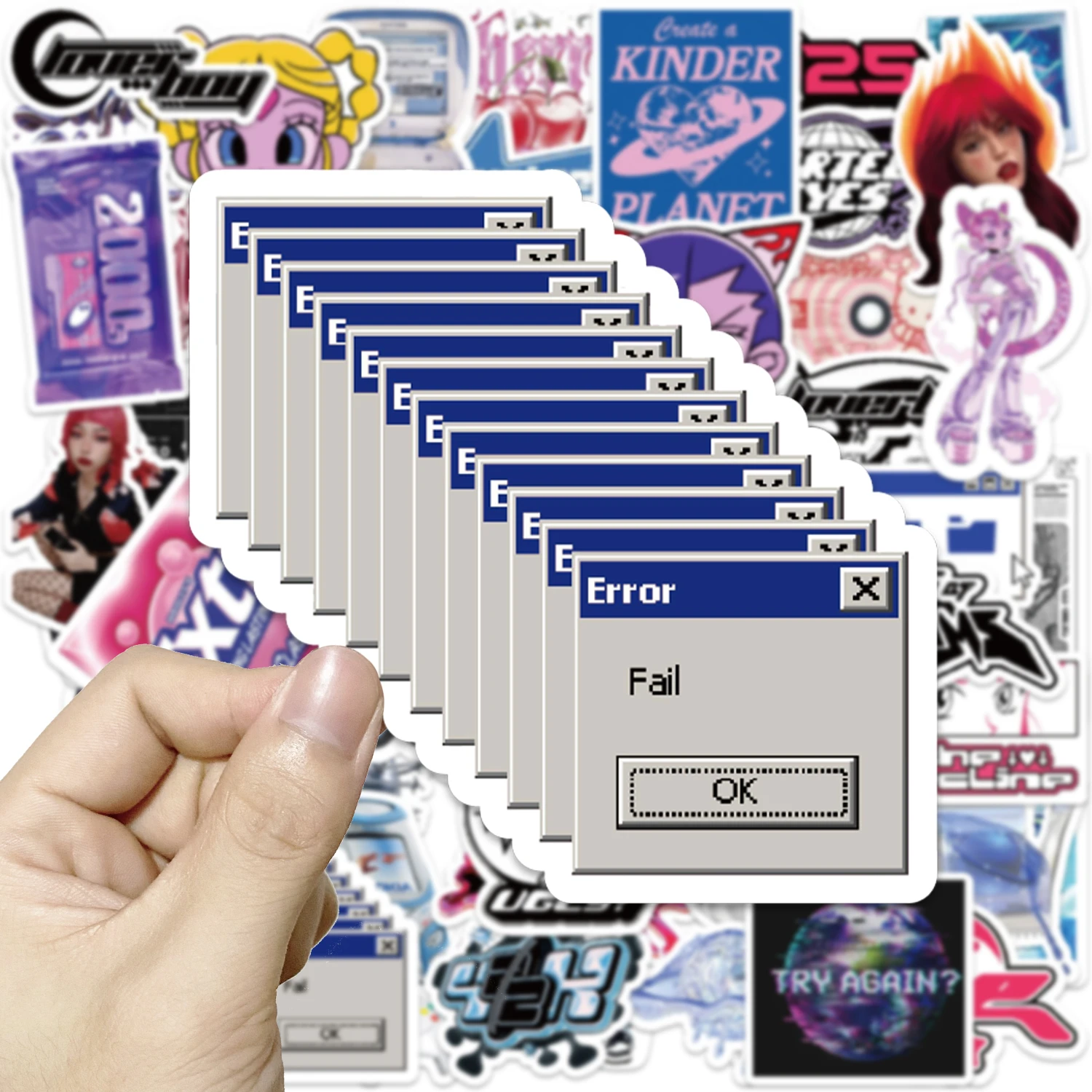10-50PCS-VSCO-Y2K-Style-Stickers-90s-Girls-Harajuku-Vintage-Decal-Cute ...