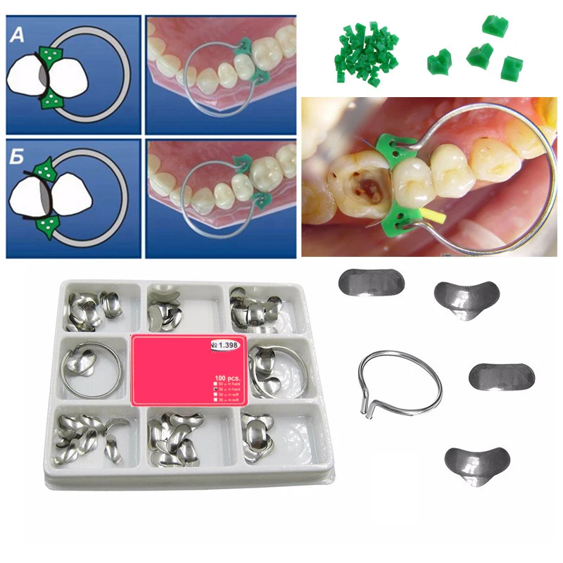 Dental-Matrix-Sectional-Contoured-Matrices-Metal-Stainless-Steel-Matrix ...