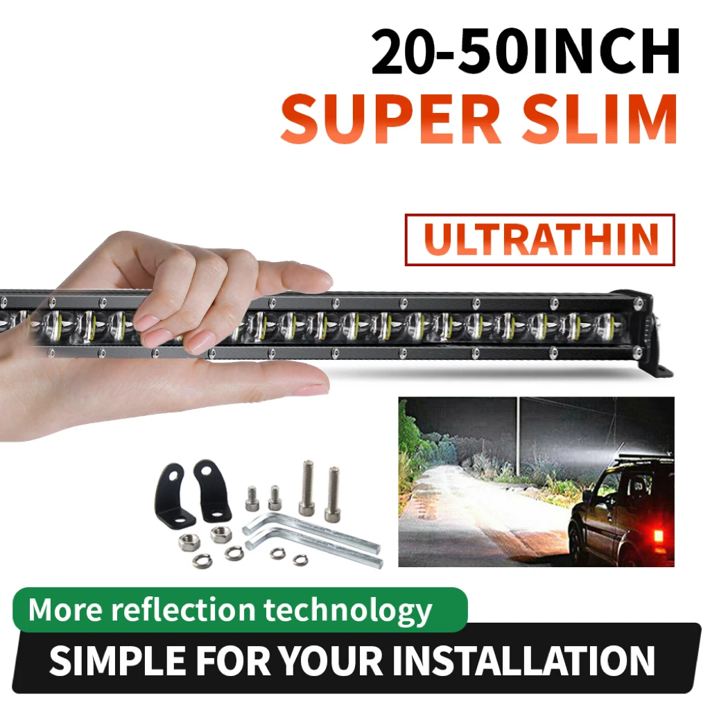 Braveway Super Bright LED Light Bar Offroad 20-50“12V 24V Spotlight LED ...
