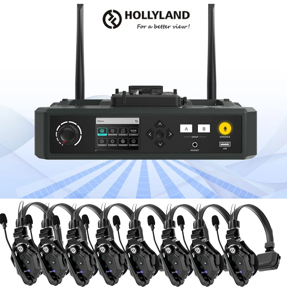 Hollyland-Solidcom-C1-9-Person-Wireless-Headset-Intercom-System-with ...