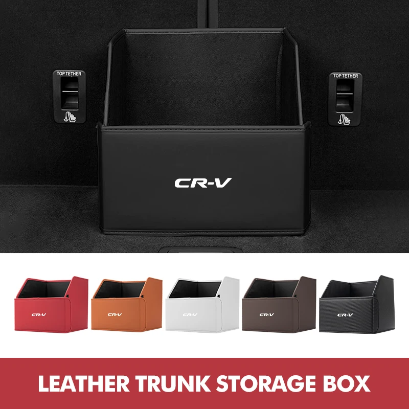 Leather-Car-Trunk-Storage-Box-Multiuse-Large-Capacity-Tool-For-Honda ...