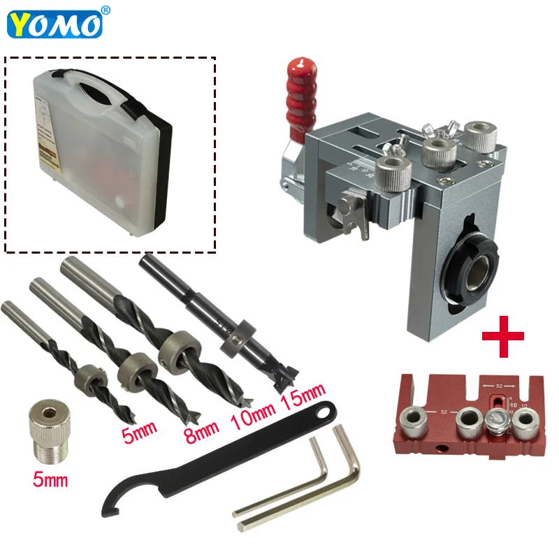 Multifunctional Woodworking 3 in 1 Doweling Jig Kit Drilling Guide ...