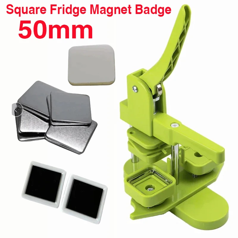 Square-Refrigerator-Badge-Machine-50x50mm-Rotating-Manual-Making ...