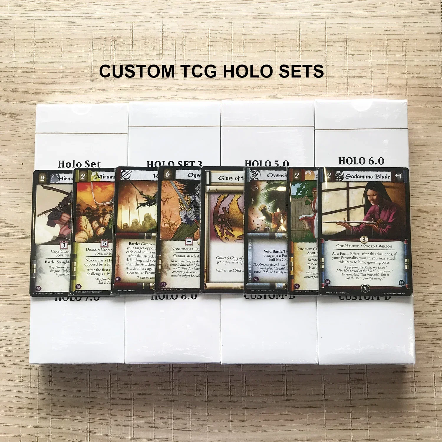 HOLO-WHOLE-SET-Cards-Black-Core-Proxy-King-Game-Cards-Premade-Set-BL ...