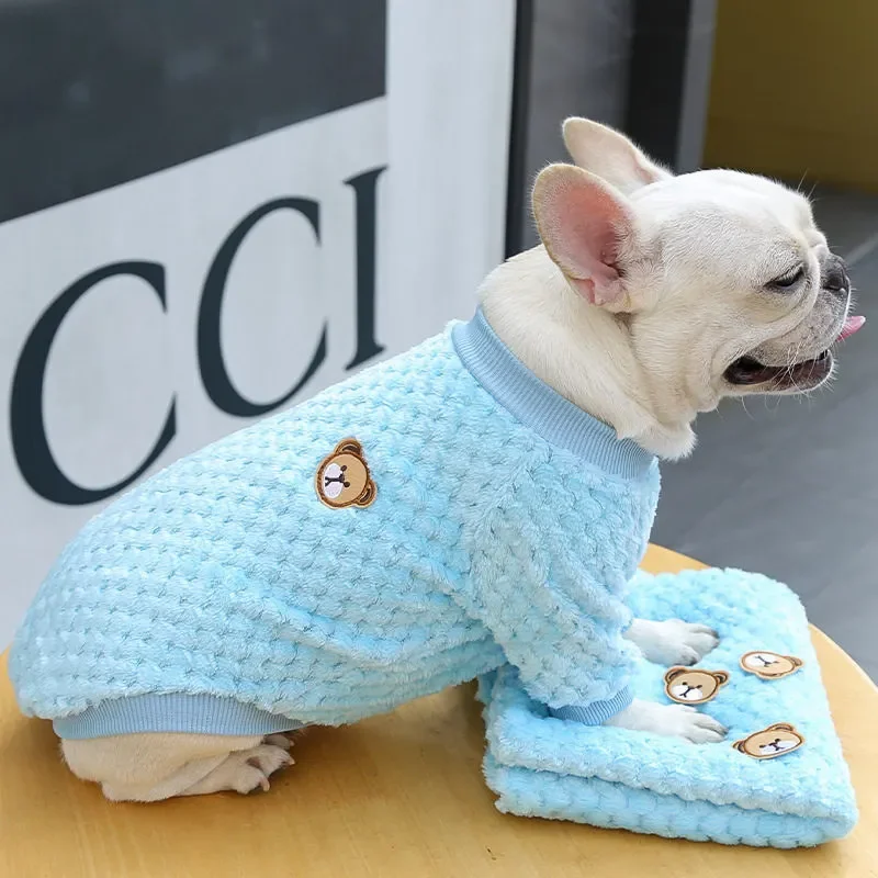 Ropa para cachorros y gatos pequeños, abrigo de felpa, Yorkies ...