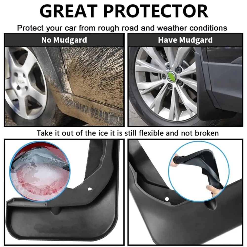 Mudguards for Hyundai Kona 2024 Front Rear Wheels Mudflaps Splash Guard Mud Flap Car Accessories ...