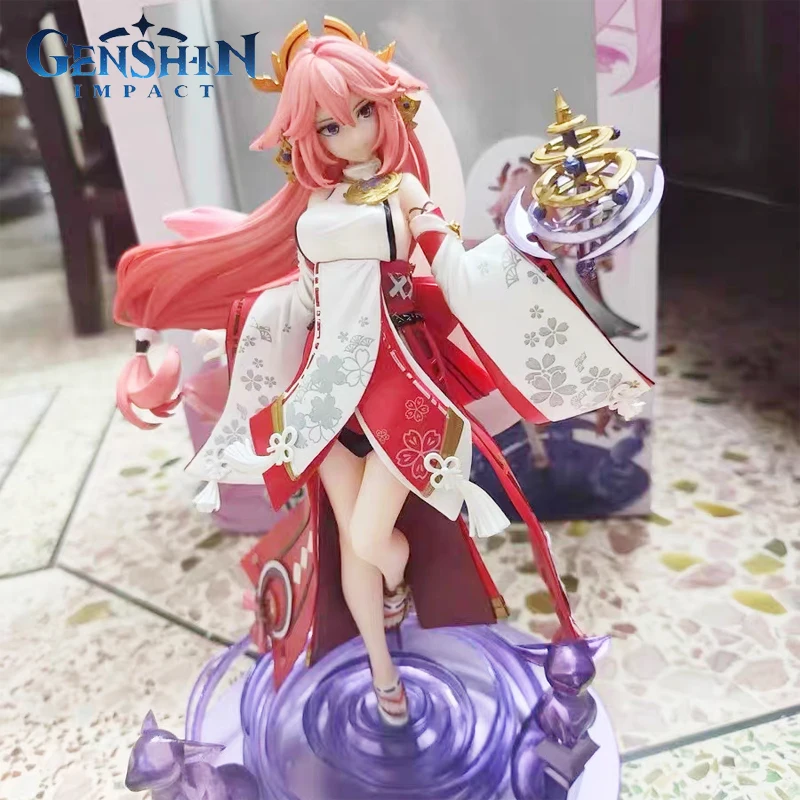 Genshin Impact Yae Miko Anime Figure Klee Genshin Impact Kamisato Ayaka ...