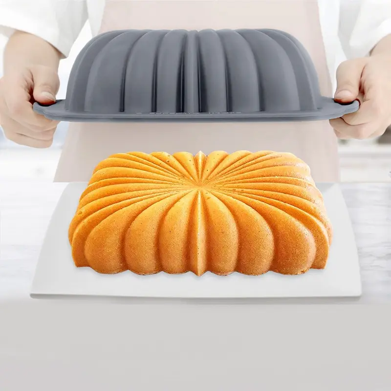 Baking-Pan-Silicone-Mold-Large-Rectangular-Toast-Box-Sponge-Cake-Mousse ...