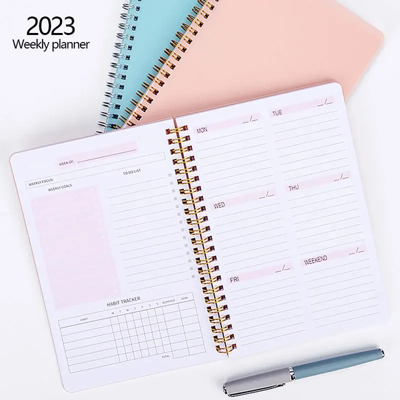2024-Weekly-Planner-A5-Spiral-Binder-Notebook-52-Weeks-Agenda-Schedule ...