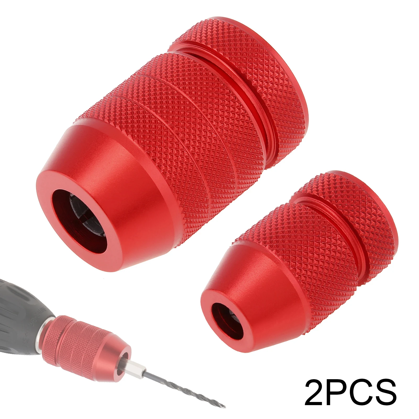 2pcs Adjustable Drill Stop Set Aluminum Alloy Outer Ring for Drill Bits ...