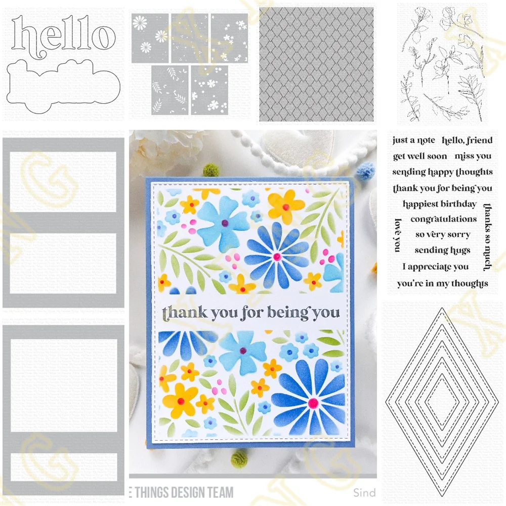Hello-Flowers-troqueles-y-sellos-de-corte-para-lbum-de-recortes ...