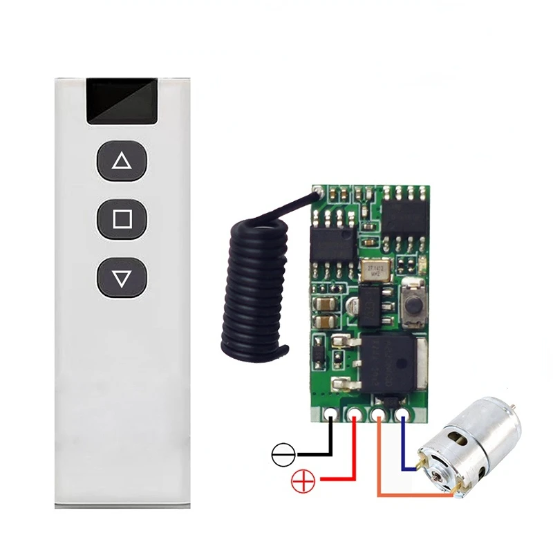 Wireless-Remote-Control-PWM-stepless-dimming-DC-motor-governor-module ...