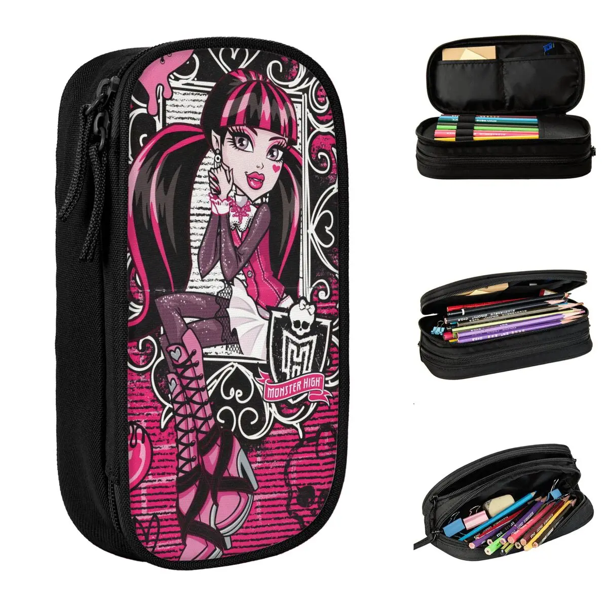Draculaura-Monster-High-Pencil-Case-Pencilcases-Pen-Box-for-Girl-Boy ...