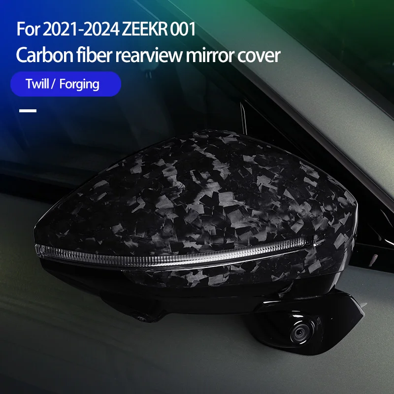 For 2021-2025 ZEEKR 001 rearview mirror housing with genuine carbon ...