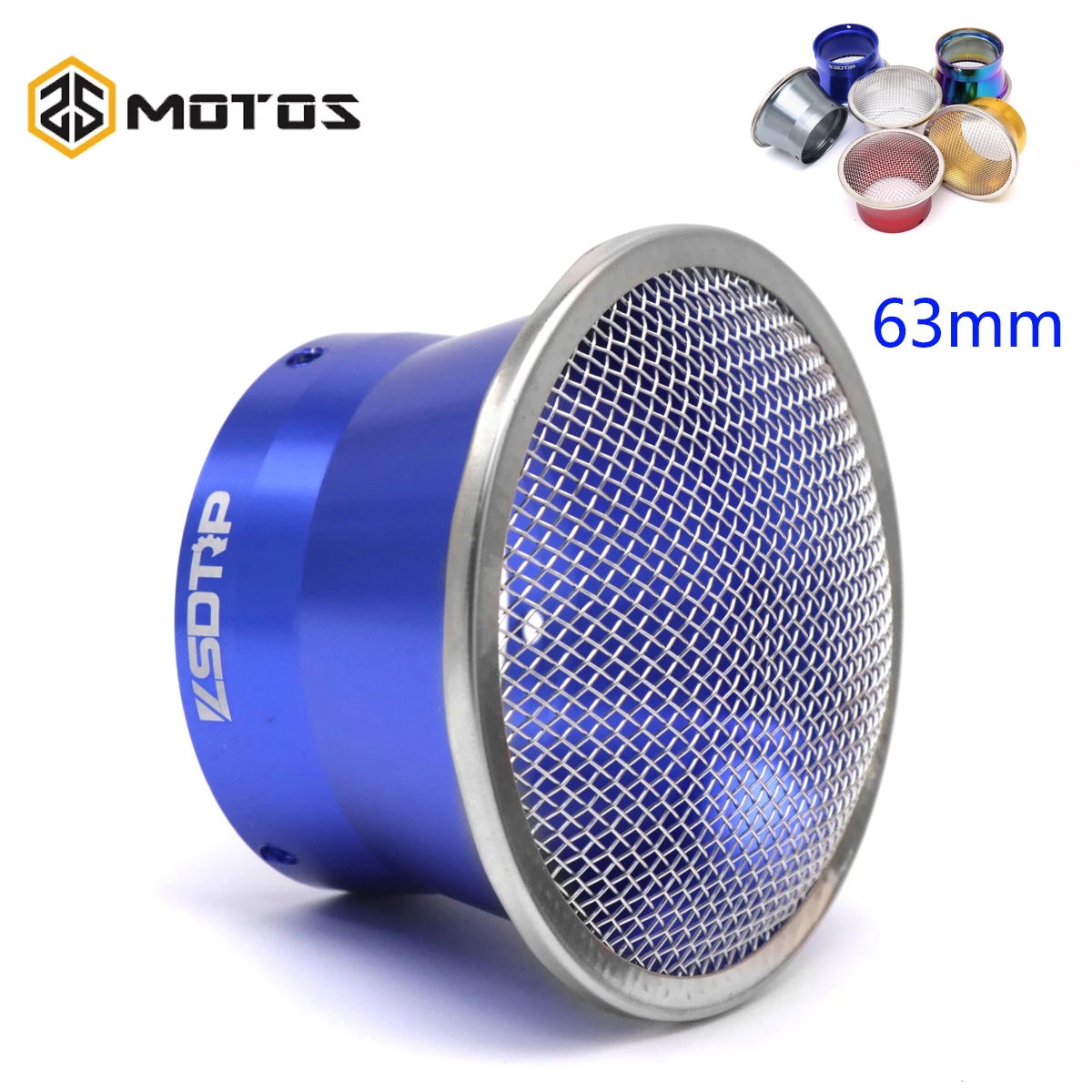 ZS-MOTOS-Motorcycle-Carburetor-63mm-Velocity-Stack-with-Net-Air-Filter ...