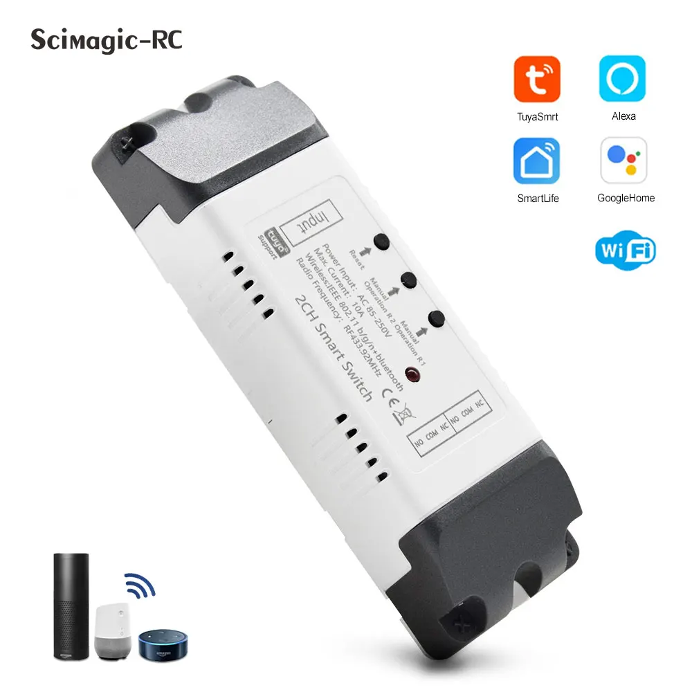 2CH-Tuya-Smart-Wifi-Switch-Module-Timer-AC-110V-220V-85-250V-12V-24V ...