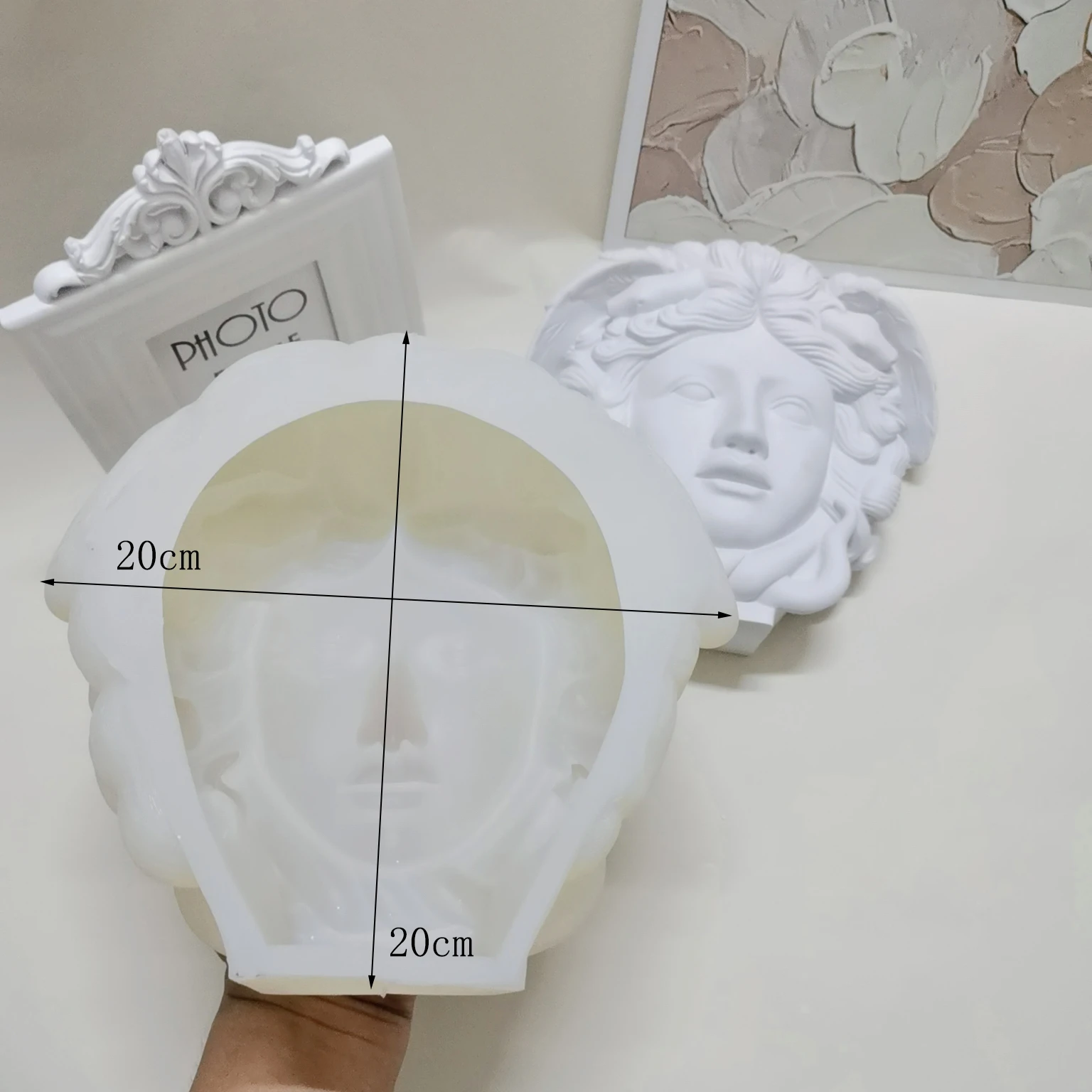 Large Medusa Head Silicone Mold Greece Mythical Character Statue Art ...