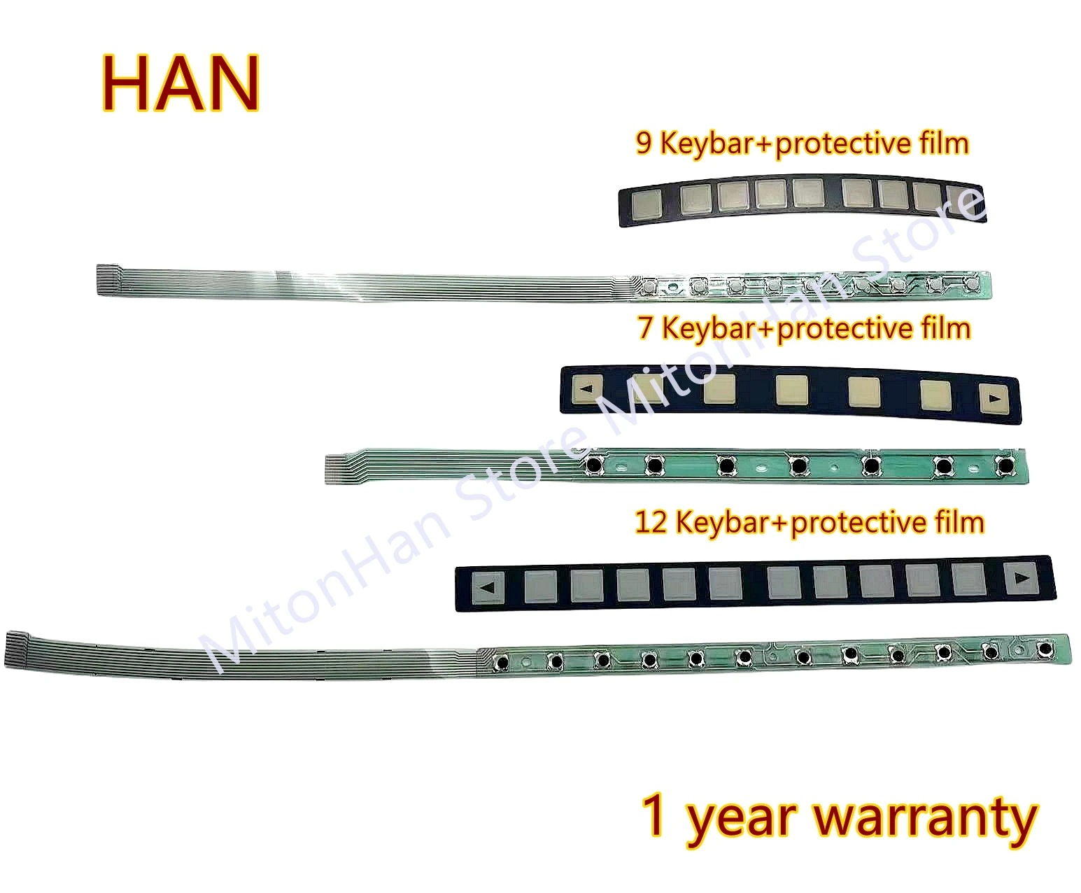 For-A86L-0001-0298-A98L-0005-0252-7-Key-9-Key-12-Key-Button-Membrane ...