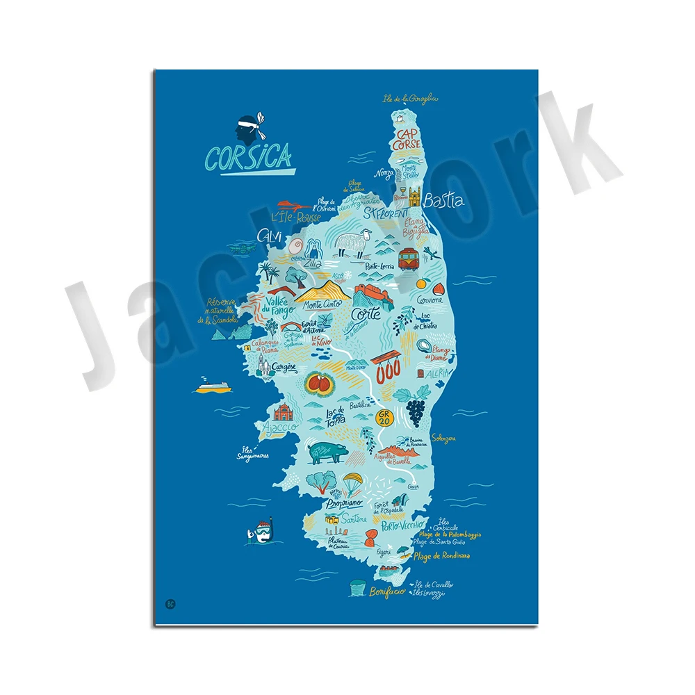 Corse French Map