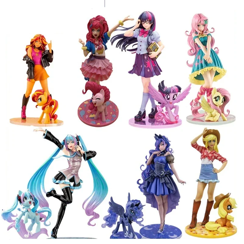 My-Little-Pony-Bishoujo-figura-de-Anime-Applejack-Fluttershy-Mikuo ...
