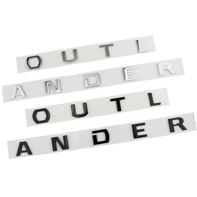 Car-3D-ABS-Letters-Logo-Decals-Sticker-For-Mitsubishi-OUTLANDER-Car ...