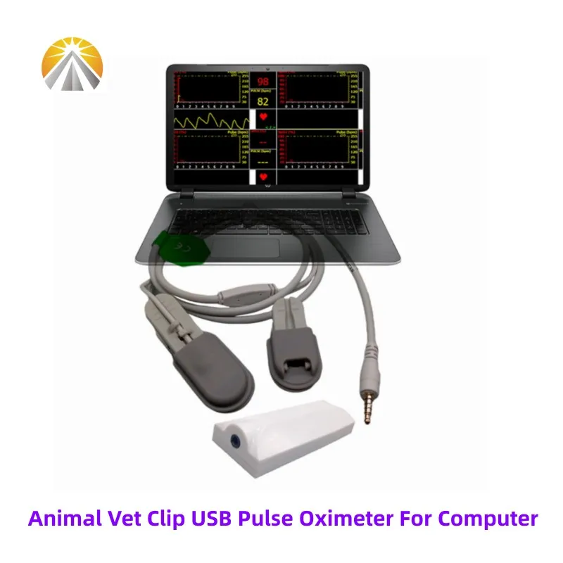 Reusable-USB-To-Computer-Pulse-Oximeter-Oximetry-PC-Veterinary-Animal ...