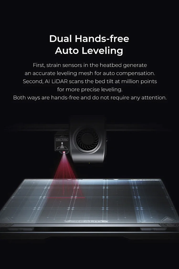 Creality K1 Max 3D Printer With AI Camera LiDAR Dual Hands-free Auto ...